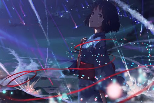 Kimi No Na Wa Anime Girl Depth Parallax Wallpaper - MyLiveWallpapers.com