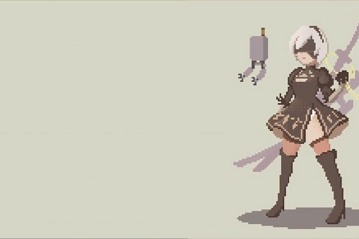 Nier Automata Pixel Depth Parallax Wallpaper - MyLiveWallpapers.com
