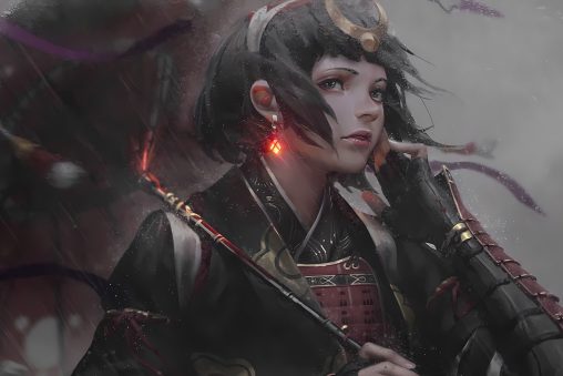 Samurai Girl Depth Parallax Wallpaper - MyLiveWallpapers.com Samurai Girl Depth Parallax Wallpaper - MyLiveWallpapers.com