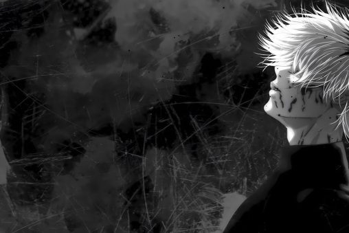 Ken Kaneki Black White Depth Parallax Wallpaper - MyLiveWallpapers.com