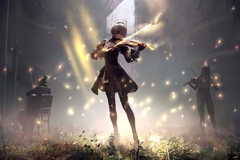 Nier Automata Violin Depth Parallax Wallpaper - MyLiveWallpapers.com