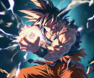 Goku Charging Up Live Wallpaper - MyLiveWallpapers.com