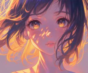 Sun Rays Anime Girl Live Wallpaper - MyLiveWallpapers.com