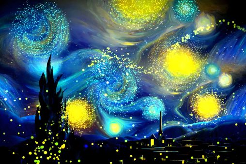 Starry Night Depth Parallax Wallpaper - MyLiveWallpapers.com