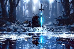 Snow Warrior Depth Parallax Wallpaper - MyLiveWallpapers.com