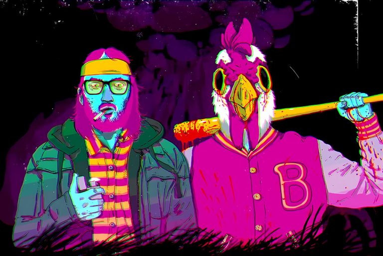 Beard and Richard Hotline Miami Depth Parallax Wallpaper - MyLiveWallpapers.com