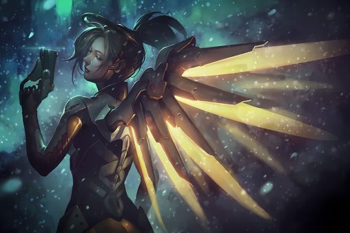 Mercy Snow OW Depth Parallax Wallpaper - MyLiveWallpapers.com
