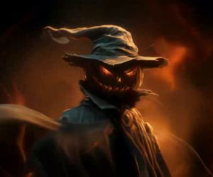Fire Scarecrow Halloween Live Wallpaper - MyLiveWallpapers.com