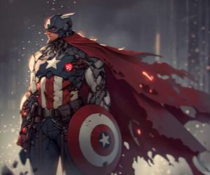 Cyborg Captain America Live Wallpaper - MyLiveWallpapers.com