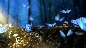 Blue Butterflies Animated Wallpaper - MyLiveWallpapers.com