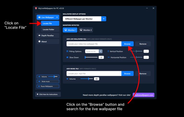 How To Set Live Wallpaper for Your Desktop Using MLW Software ...